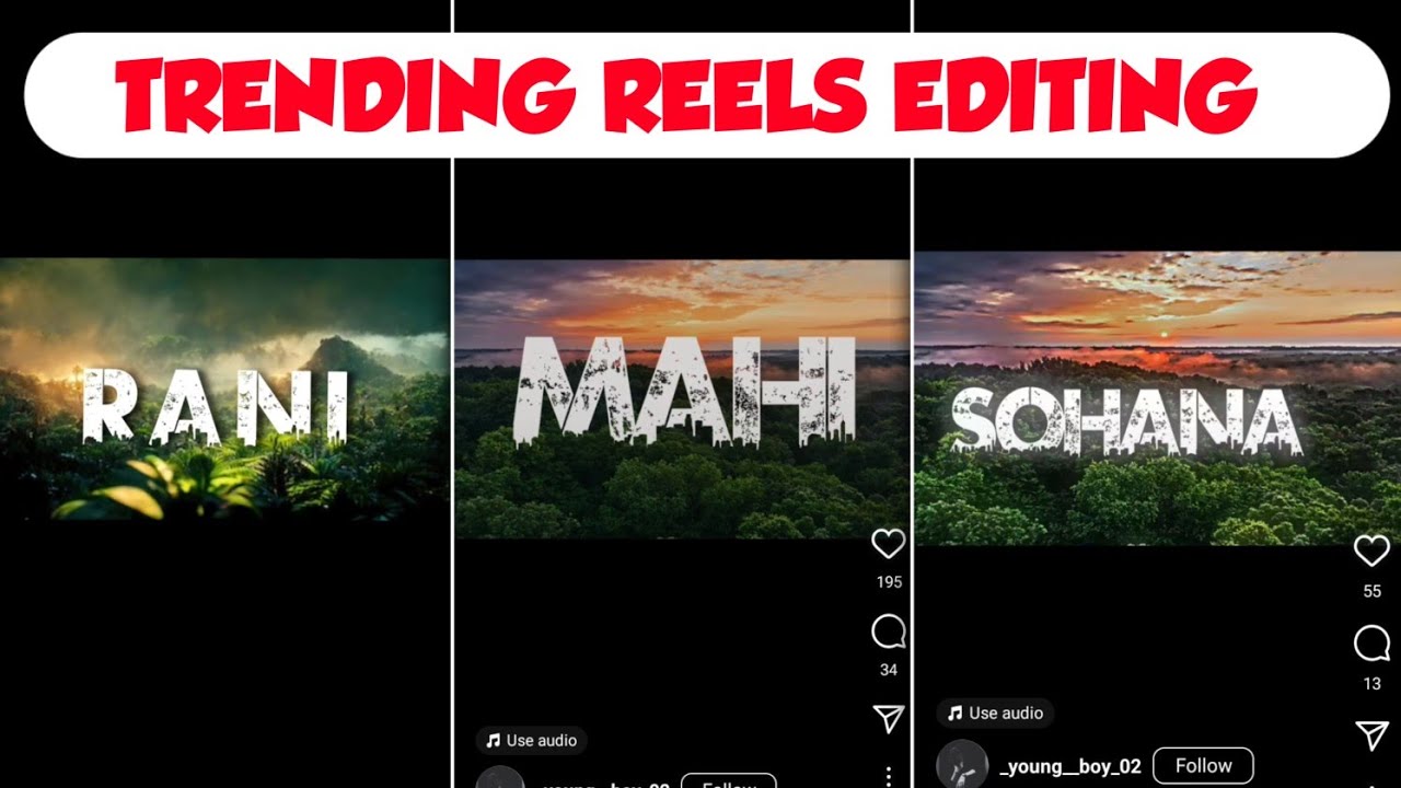 Trending Jungle Name Art Reels Editing | Viral Name Photo Editing ...