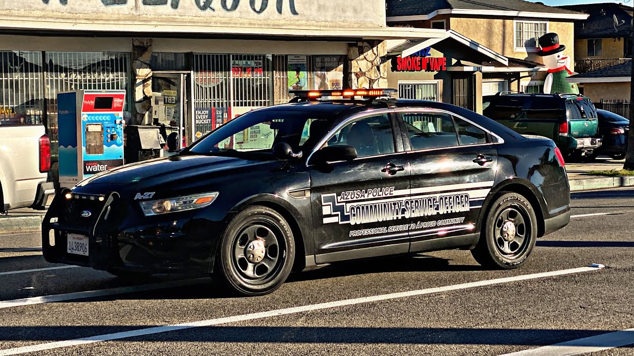 Azusa Police Responding Compilation - YouTube
