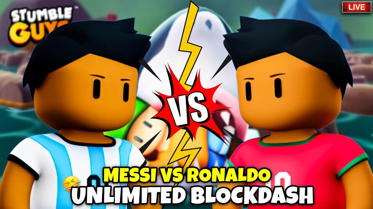 Messi vs Ronaldo Sunday Special Skin War | Stumble Guys Live # ...