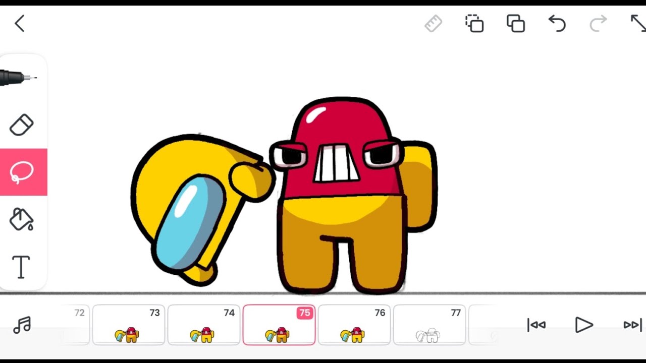 Alphabet lore Among us // animation in flipaclip - YouTube