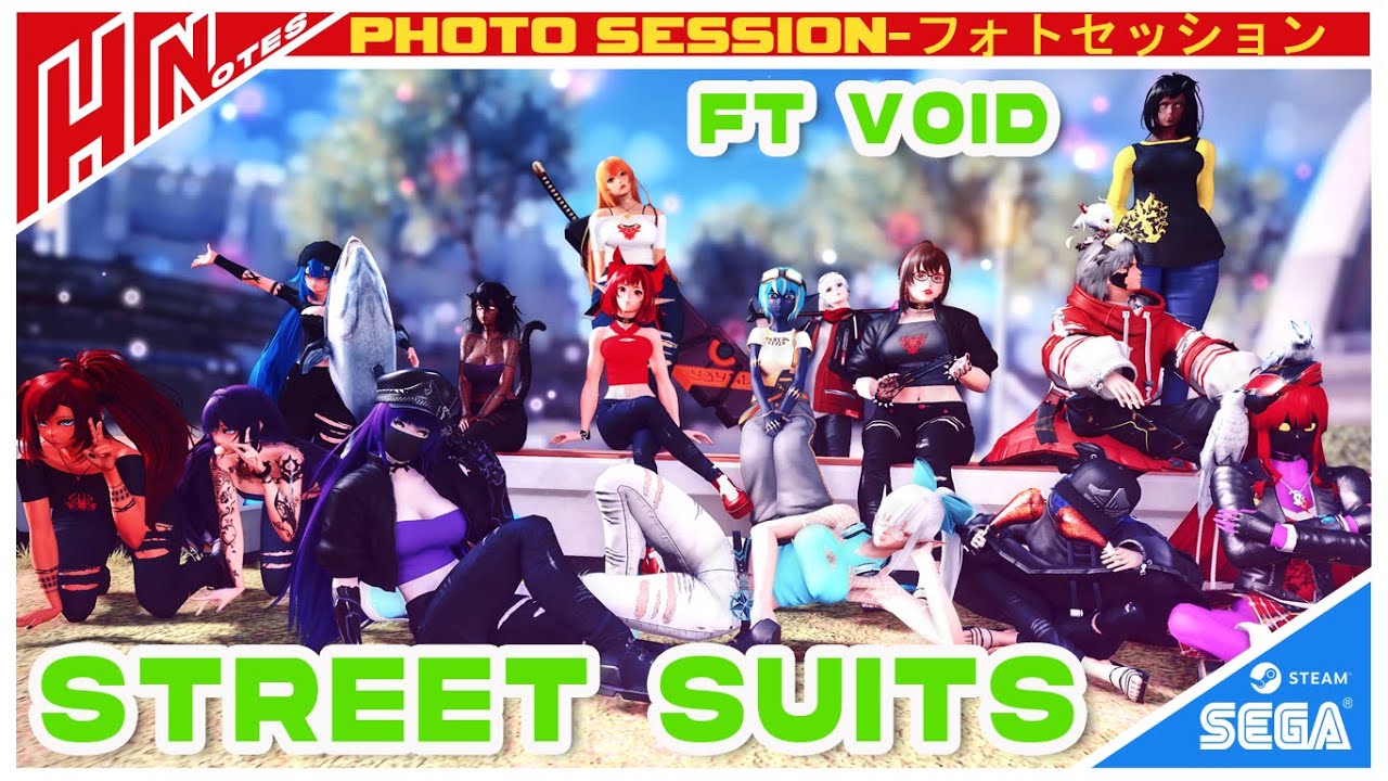 【PSO2NGS】Photo Session:Streetwear Fashion(Ft Void) - YouTube