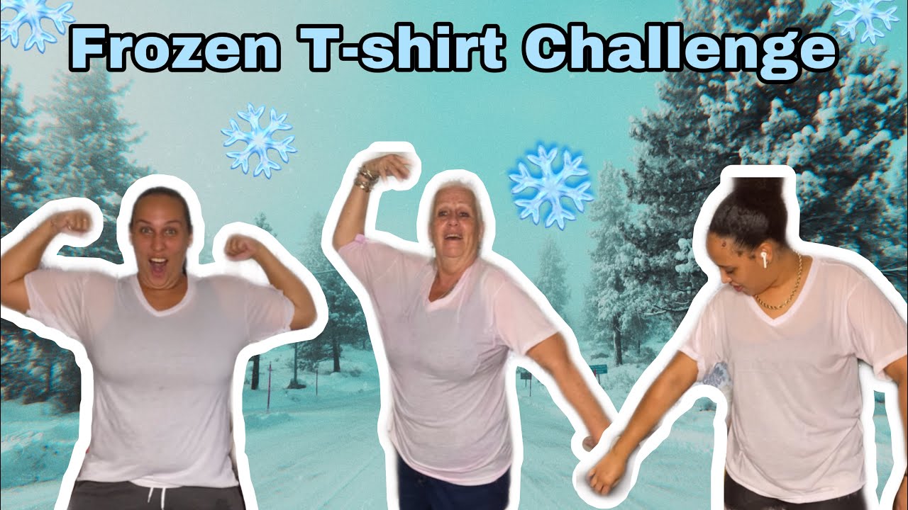 Vlogmas day 24: Frozen T-shirt challenge, who can put it on first 🥶 ...