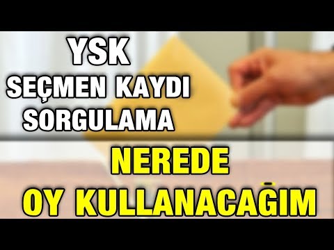 YSK SEÇMEN KAYDI SORGULAMA (istanbul seçimleri)