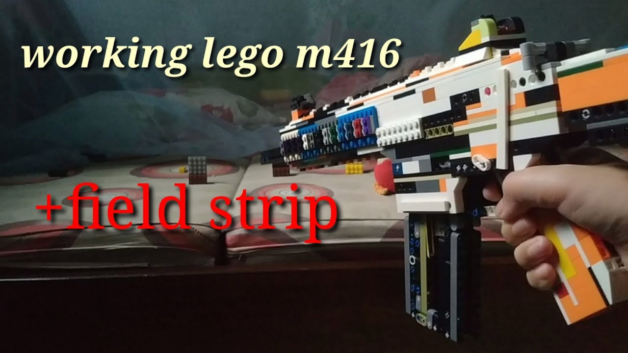 working lego m416 +field strip - YouTube