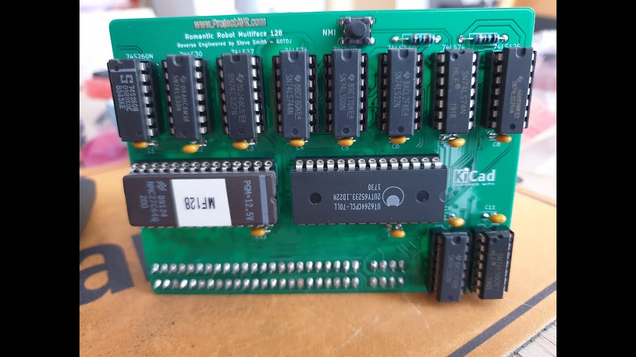 Recreated Romantic Robots Multiface 128 in action - YouTube