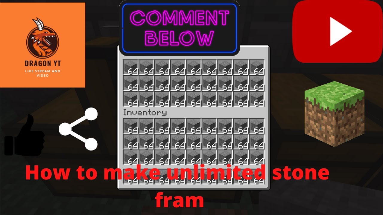 How to make stone fram in minecraft.Minecraft stone fram . unlimited ...