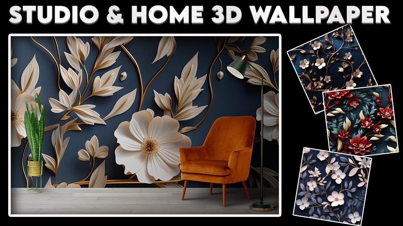 Studio & Home 3D Wallpaper for Wall !! 3D Background - YouTube
