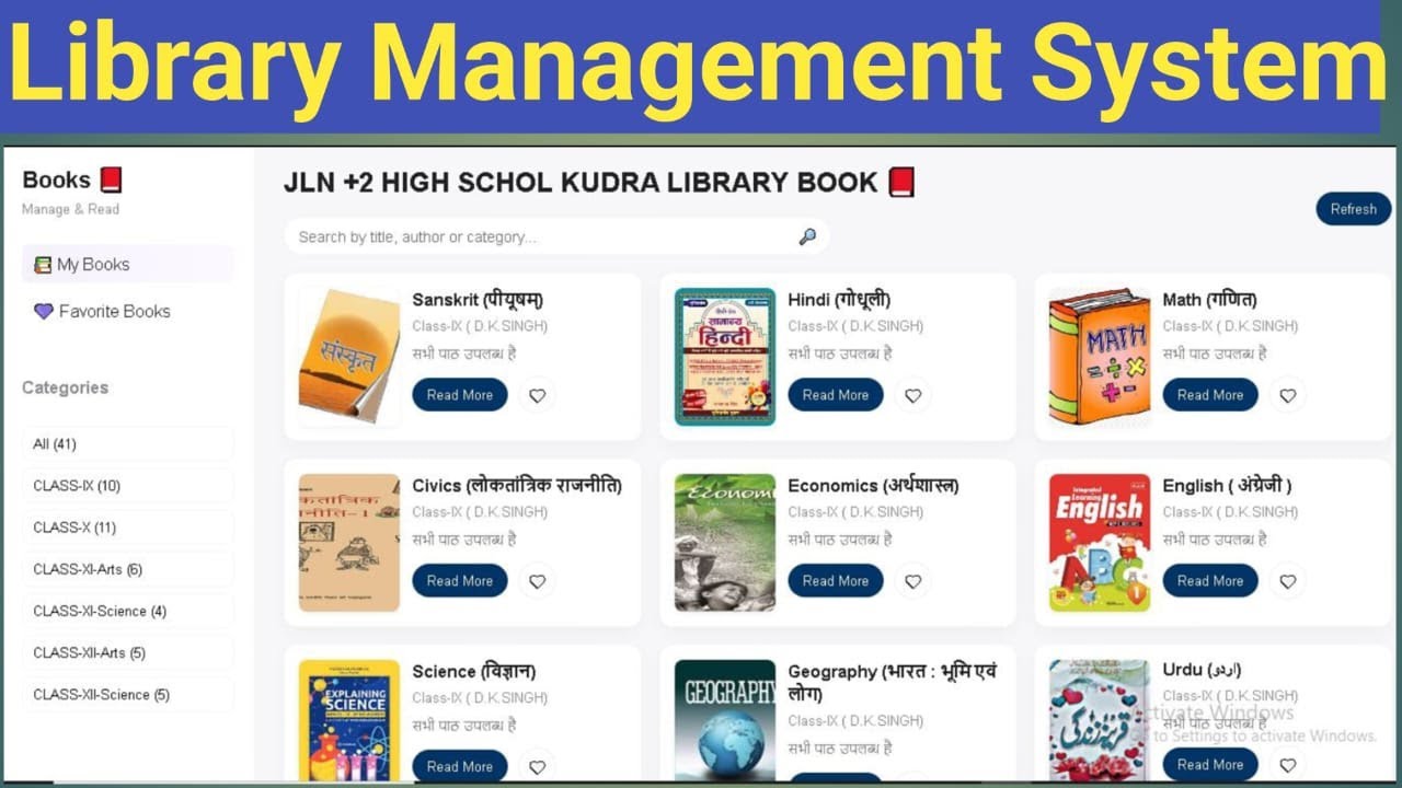 How to Make Library Management System With Book Reading App Script ...