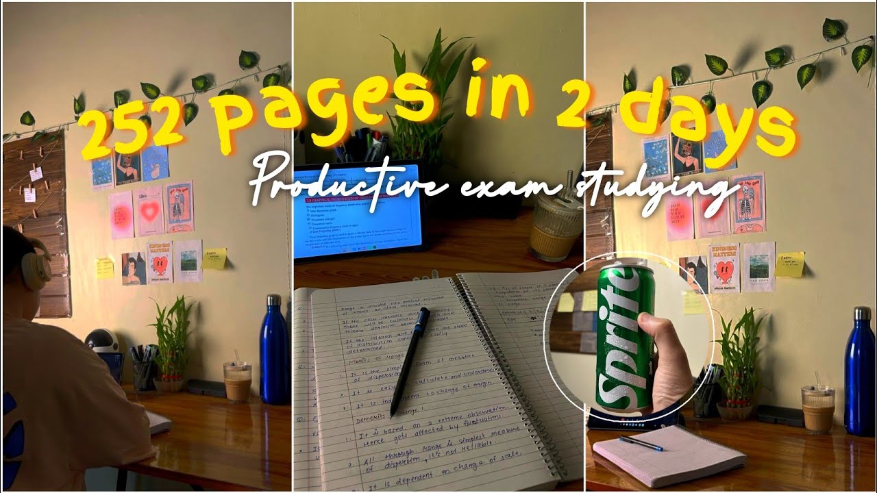 STUDY VLOG | a day in my life | Aesthetic vlog🍃| cooking + notes taking ...