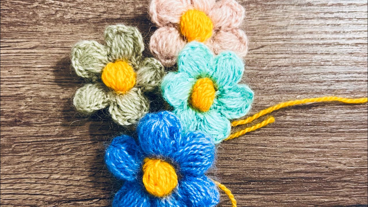 როგორ მოვქსოვოთ ყვავილები ყაისნაღით/ rogor movqsovot yvavilebi ...