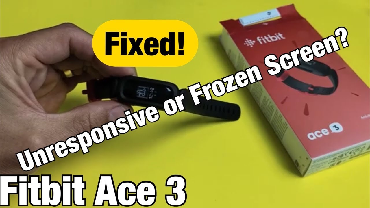 Fitbit Ace 3: Screen is Frozen or Stuck & Can't Restart? FIXED! - YouTube