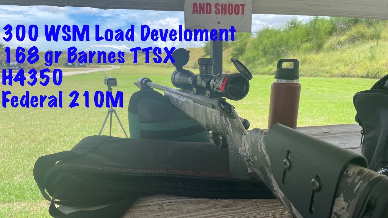 300 WSM 168 gr Barnes TTSX Load Development with H4350 and Fed 210M ...