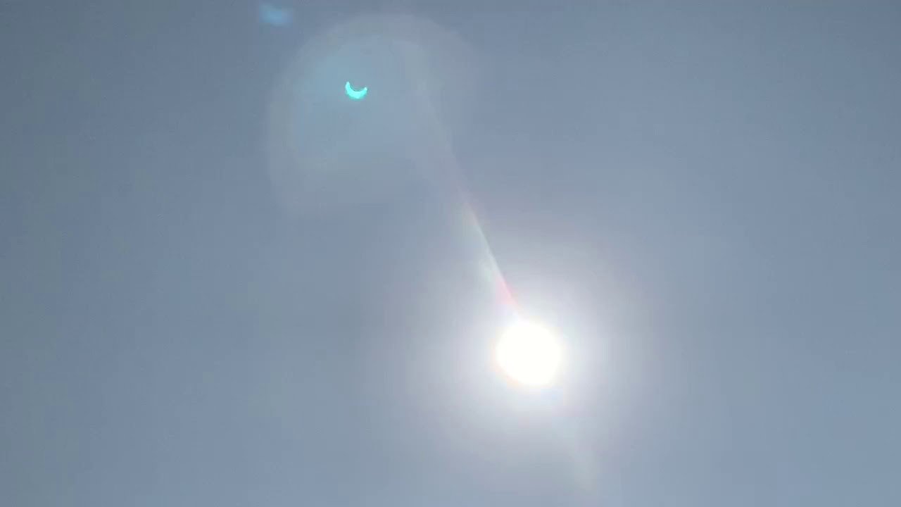 Solar Eclipse - iPhone XR Camera Lens Reflection - YouTube