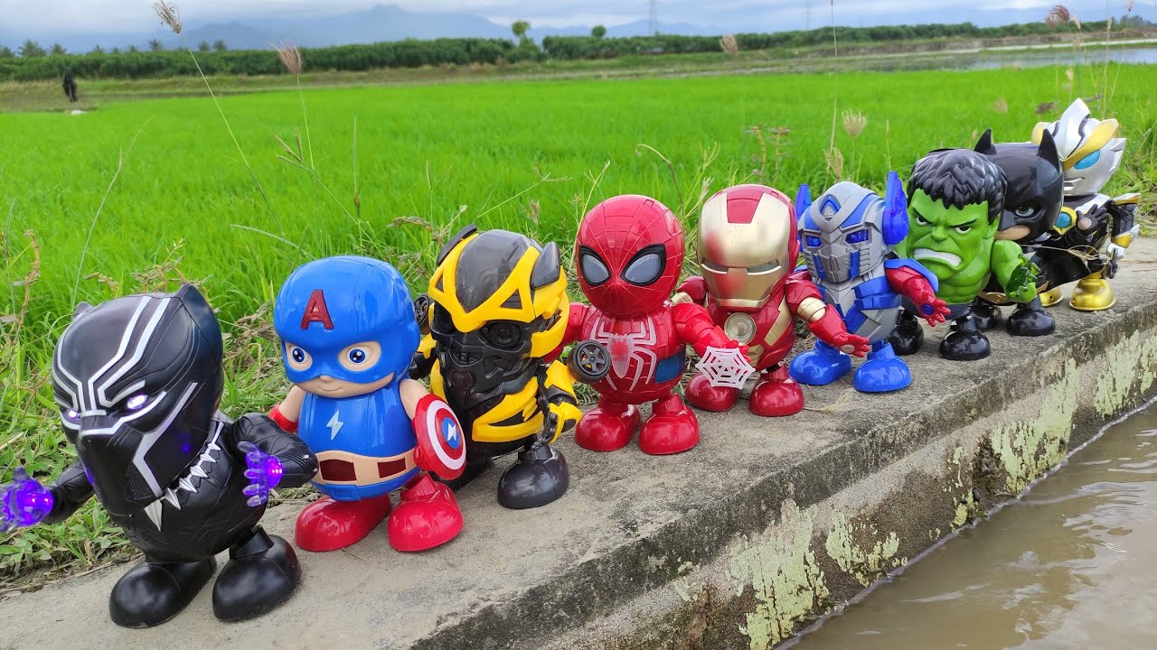 Superhero fighting video dance ultraman marvels avengers transformers ...