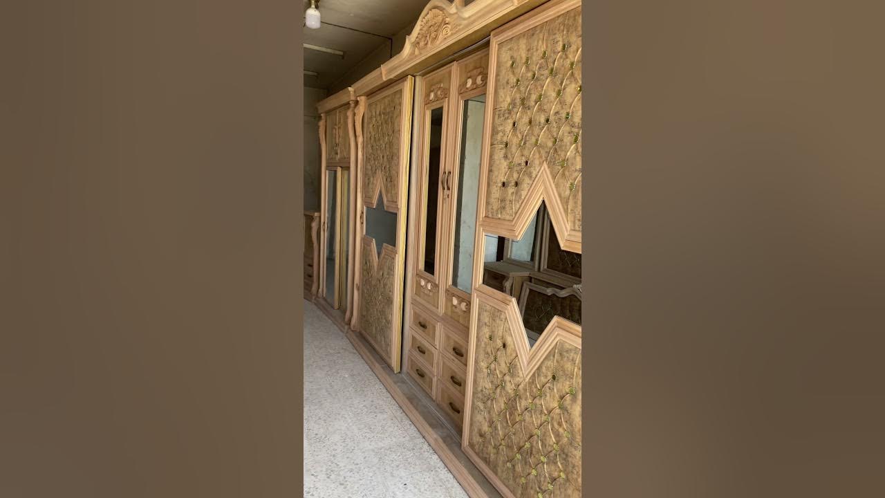معرض الحسنين للنجارةوغرف النوم العراقي ٠٧٧١٩٧٦٧٠٤٢واتساب غرفة ست ابواب ملحق صاج سلايت خمسة ملم