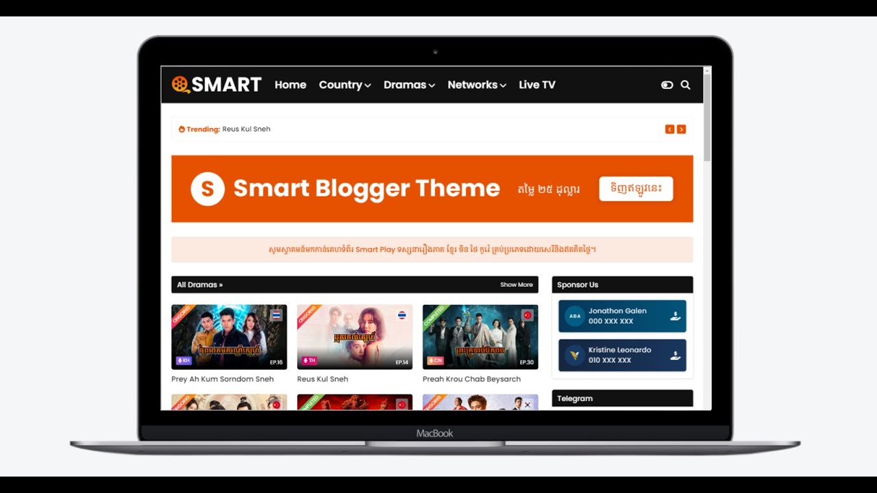 ស្បែកប្លក់ Smart - Smart Blogger Theme - YouTube