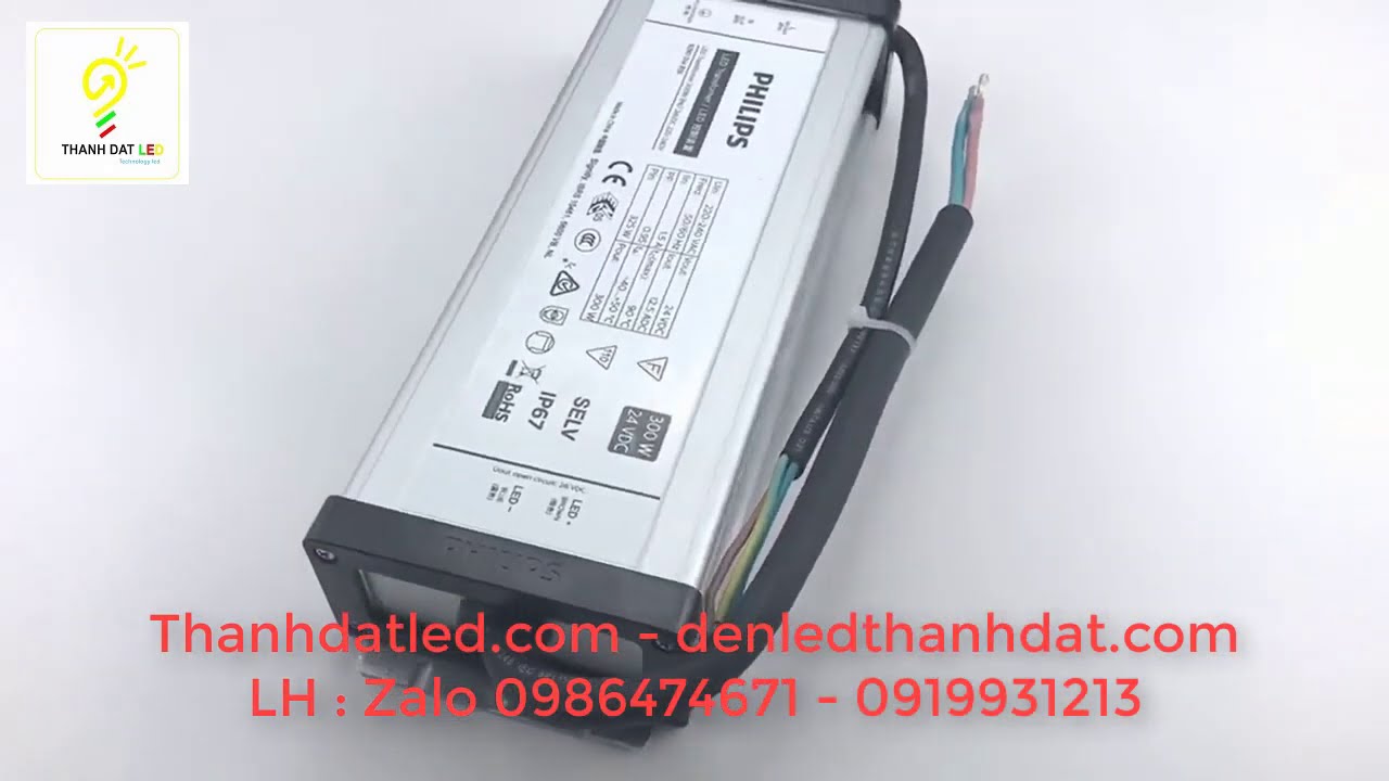 Nguồn driver Philips Xitanium 300w AOC - YouTube