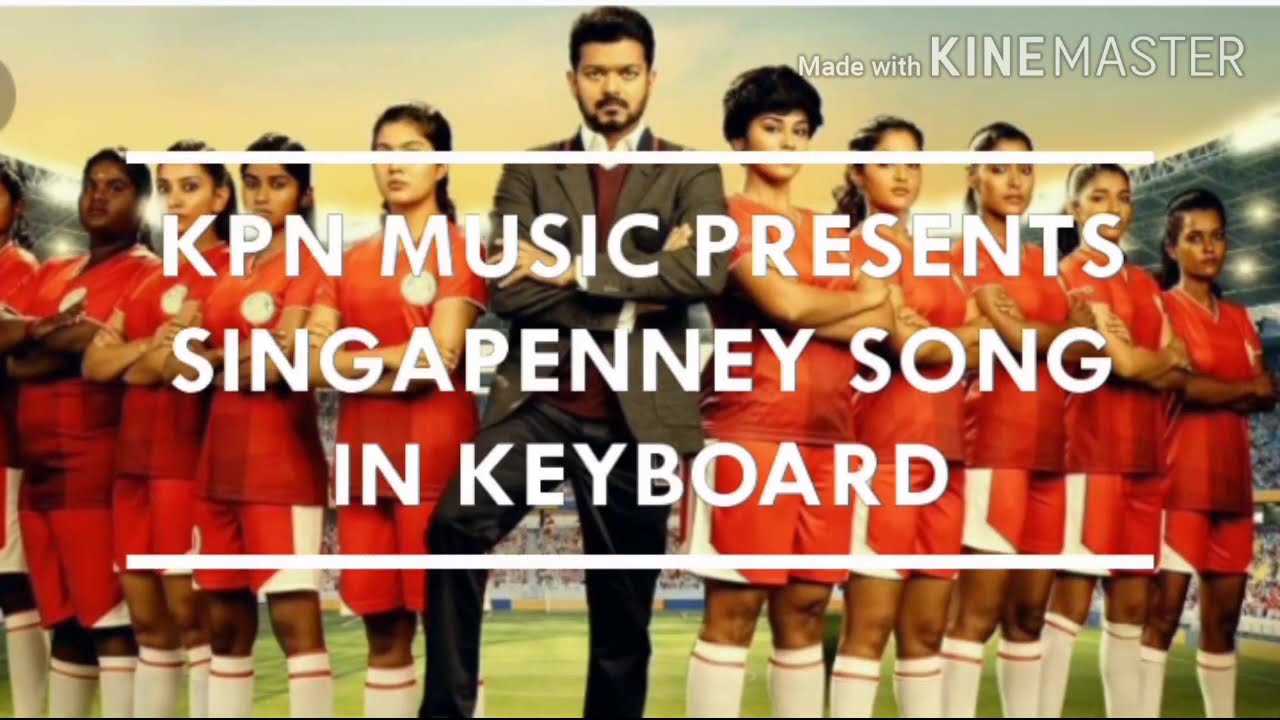 SINGAPENNEY SONG FROM BIGIL MOVIE IN KEYBOARD(Tutorial) - YouTube