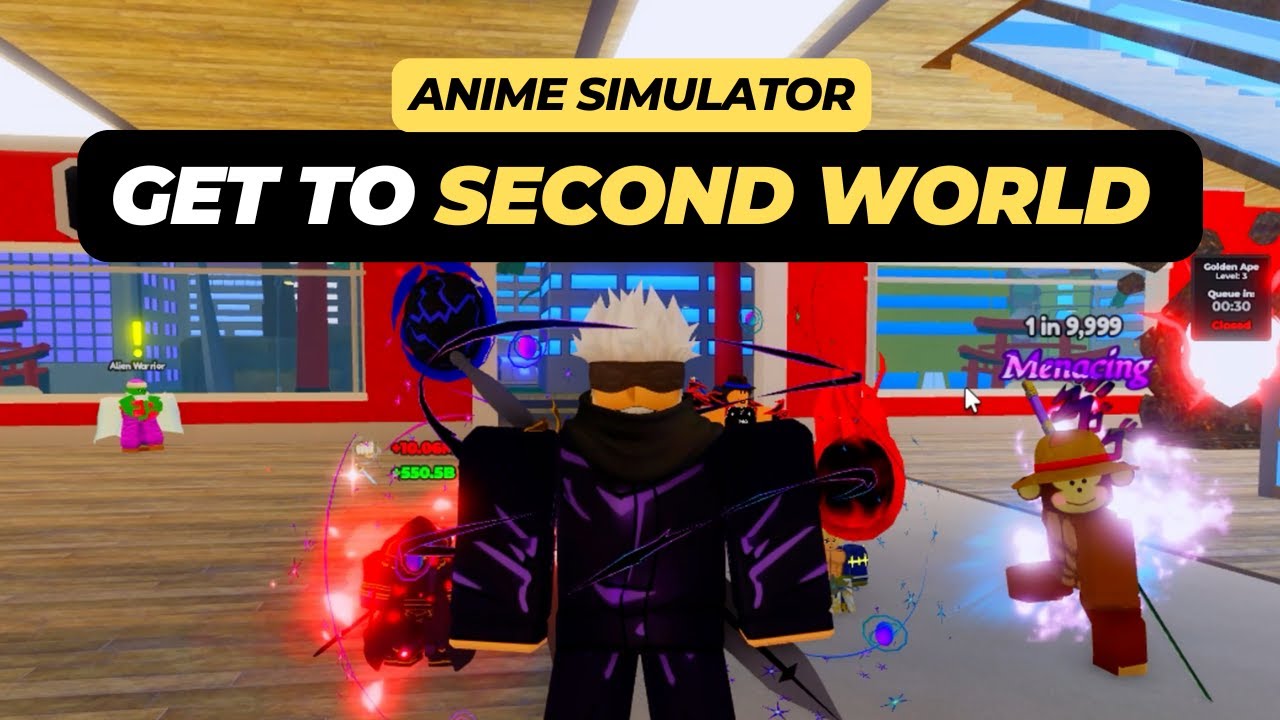 How to Go to the Second World - Roblox Anime Simulator - YouTube
