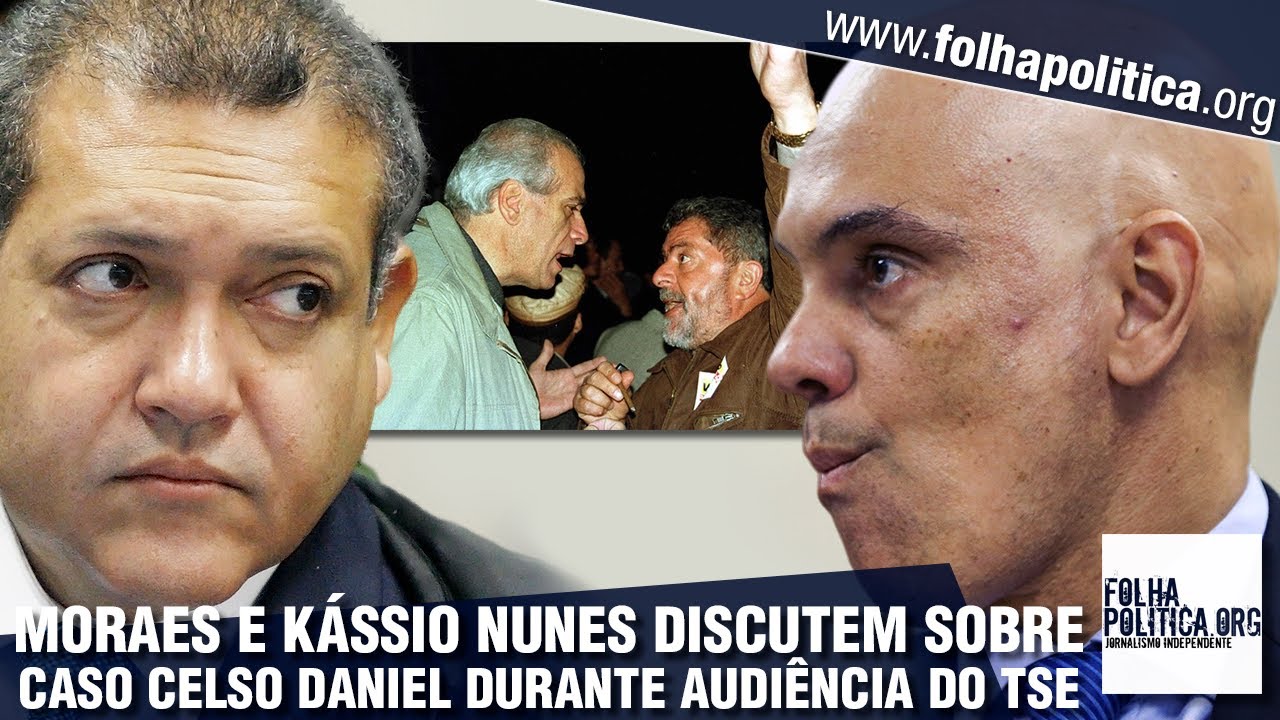 Alexandre de Moraes discute com Kássio Nunes Marques sobre caso Celso Daniel em audiência do TSE ...