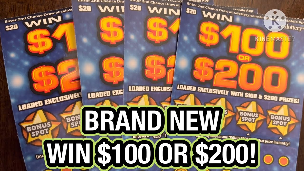 BRAND NEW WIN $100 or $200! CA Scratchers - YouTube