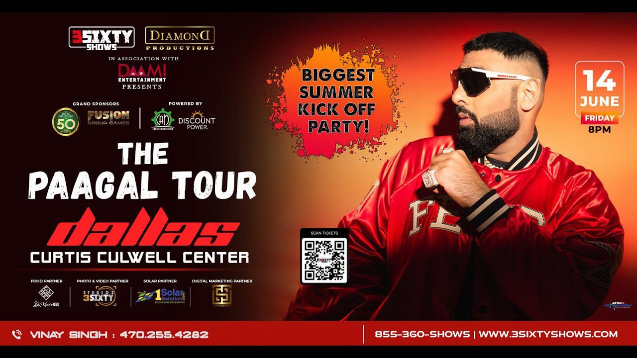 Badshah The Paagal Tour - Live in Concert! Dallas - YouTube