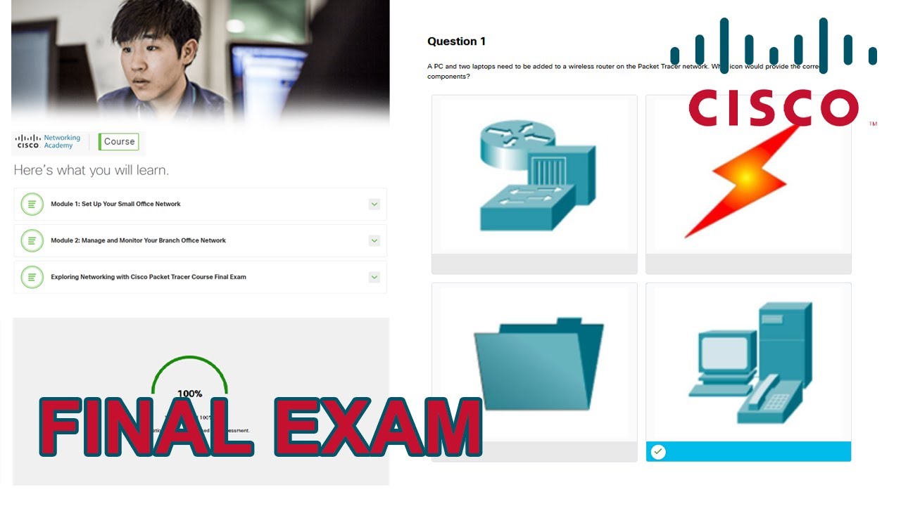 Exploring Networking With Cisco Packet Tracer Final Exam - YouTube