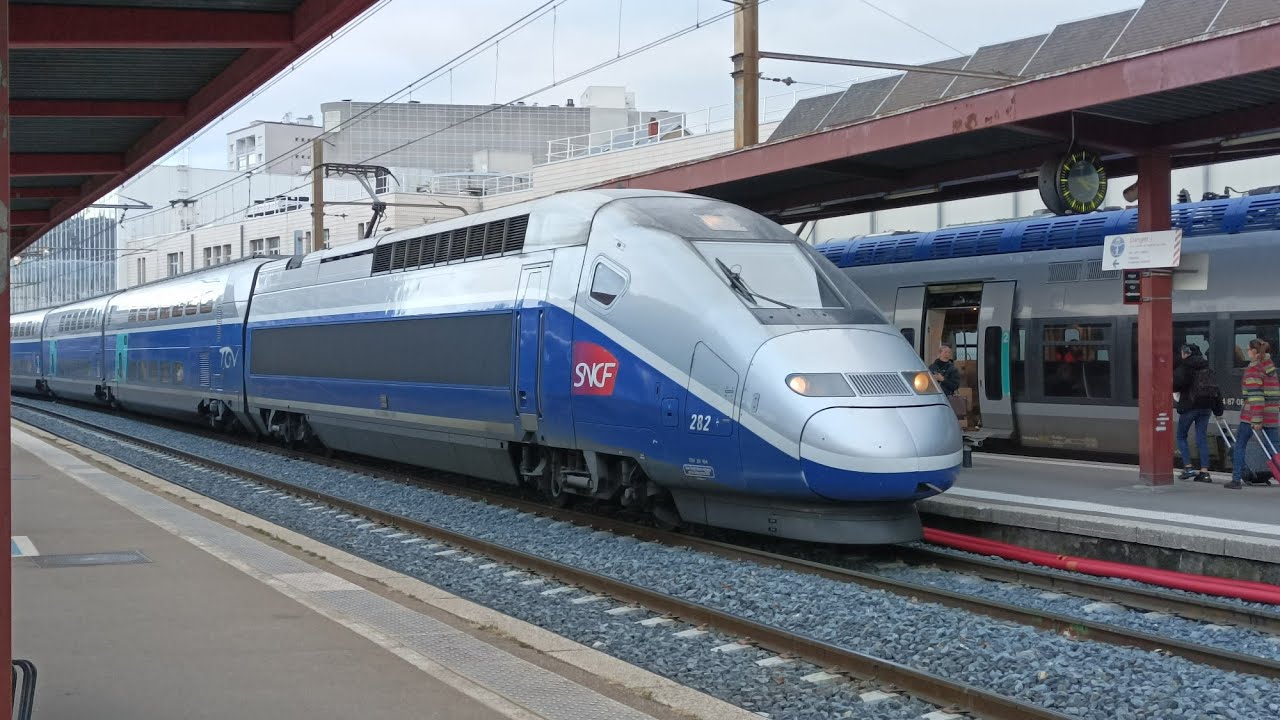 2ème TGV bleu de la semaine, la 282 !! - YouTube