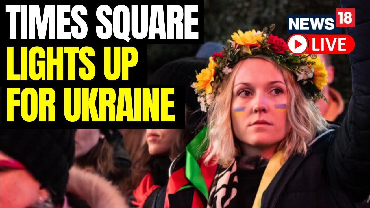 Protest at Times Square Commemorating The 1st Anniversary Of Russian ...
