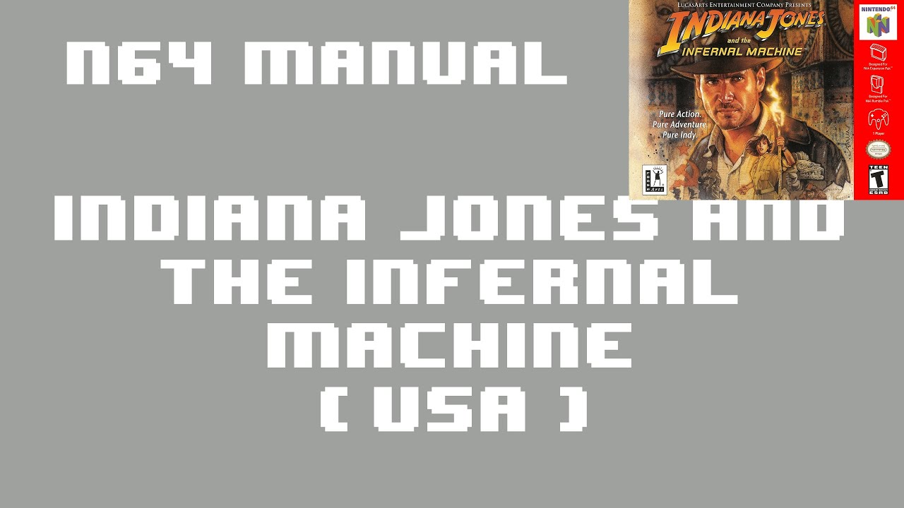 [N64 Manual] Indiana Jones and the Infernal Machine (USA) - Nintendo 64 ...