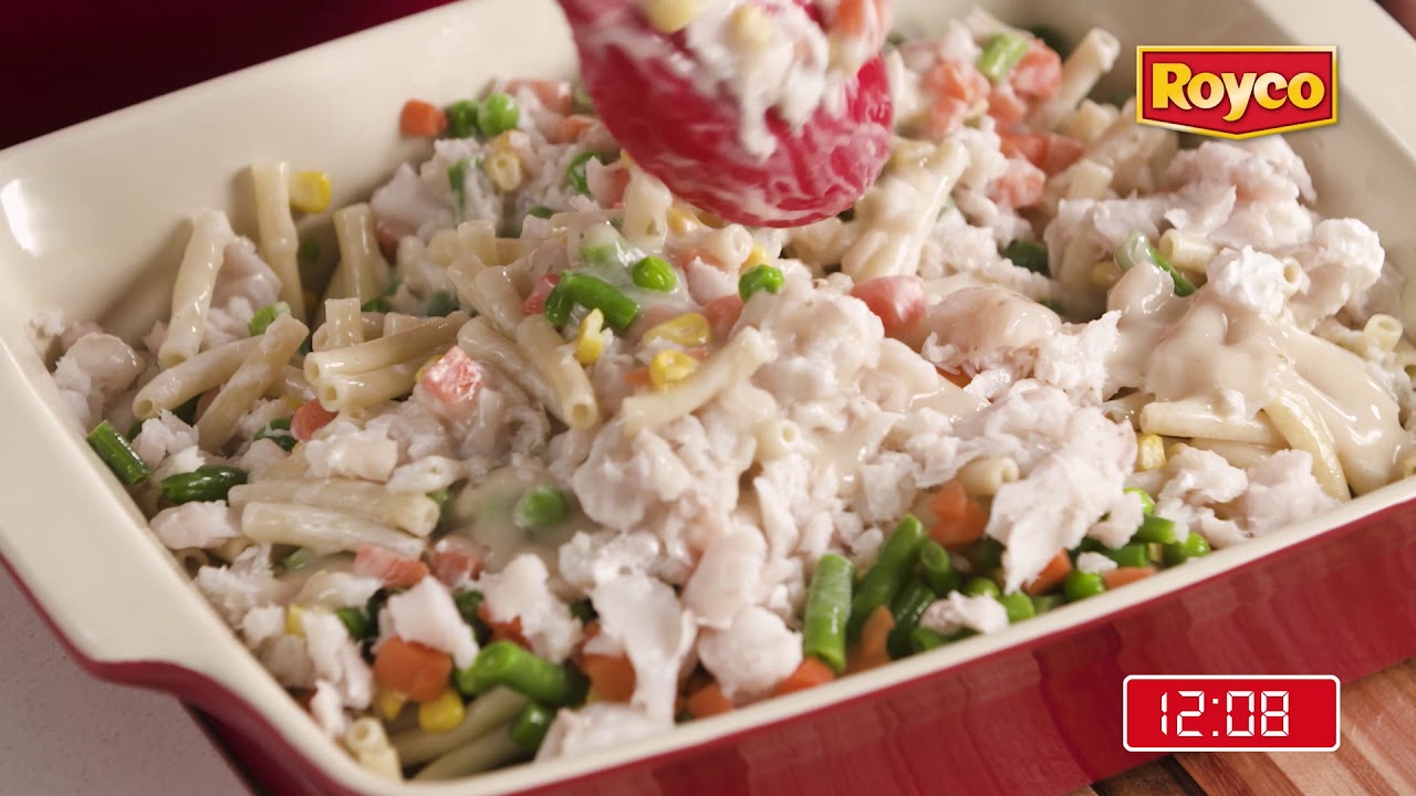 Royco Hake and Pasta Bake - YouTube