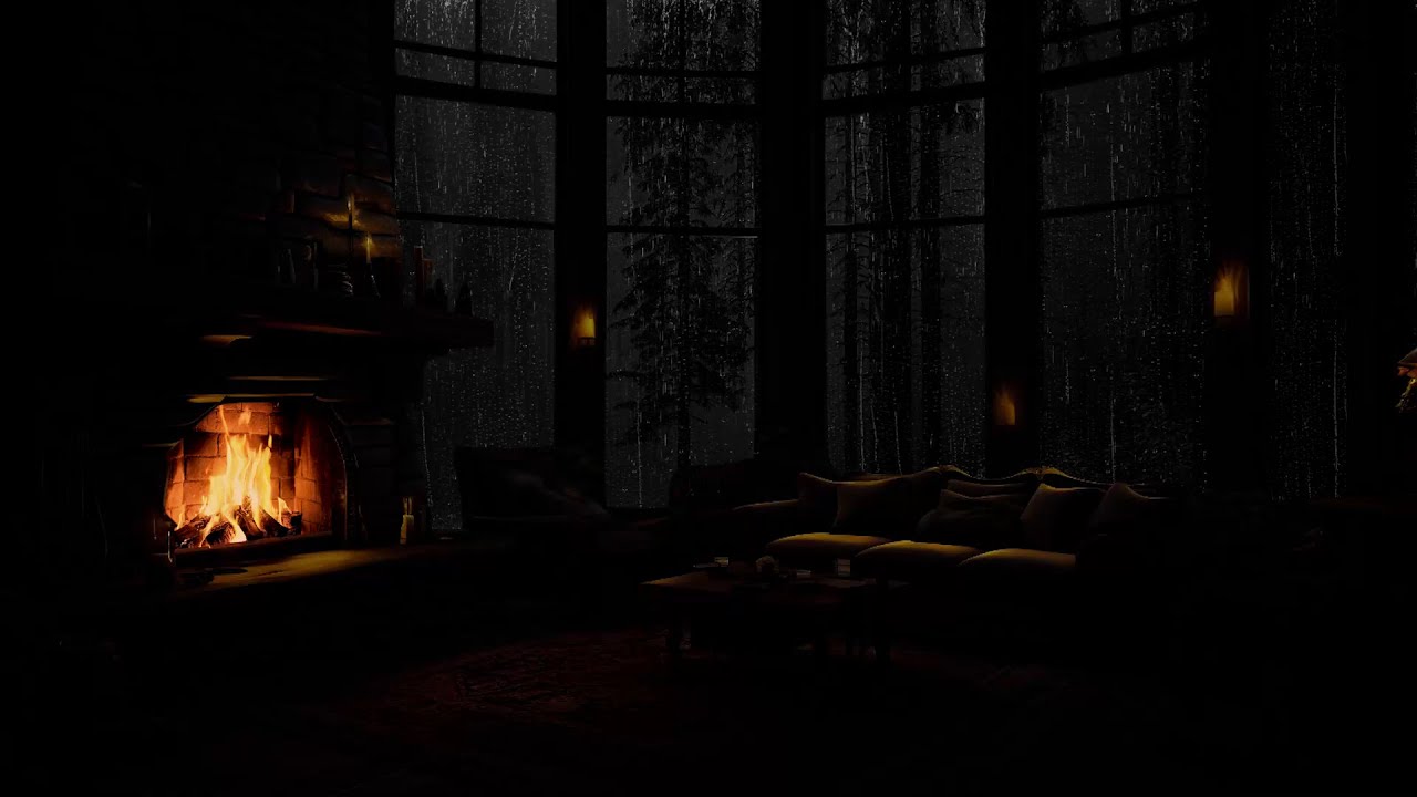 Rain and Fireplace in a Cozy Cabin: The Perfect Ambience for ...