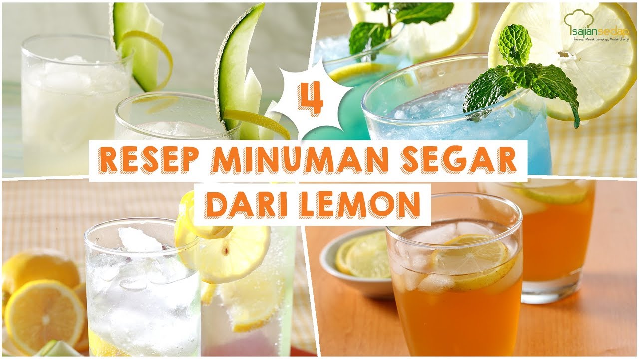 4 Resep Minuman Segar dari Lemon yang Segarnya Maksimal! - YouTube