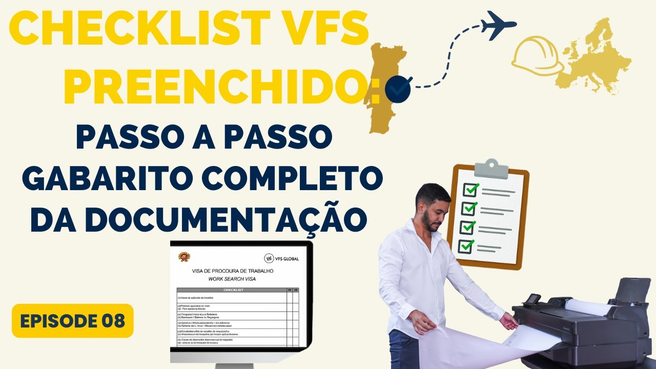 Checklist VFS Preenchido Passo a Passo | Gabarito Completo da ...