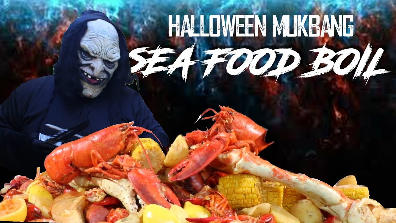 HALLOWEEN SEAFOOD BOIL MUKBANG + FREE $100 GIVEAWAY FOR THE BEST ...