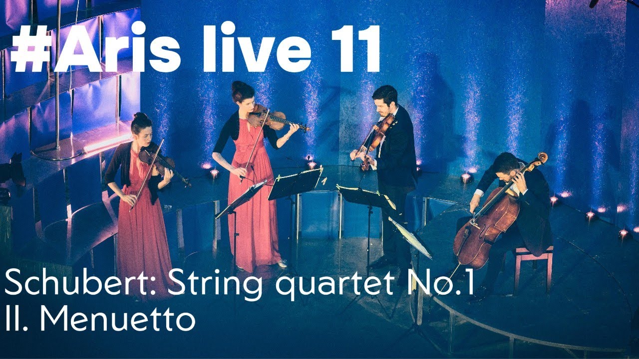 Schubert: String quartet No.1 - Menuetto - #Aris Quartett live - YouTube