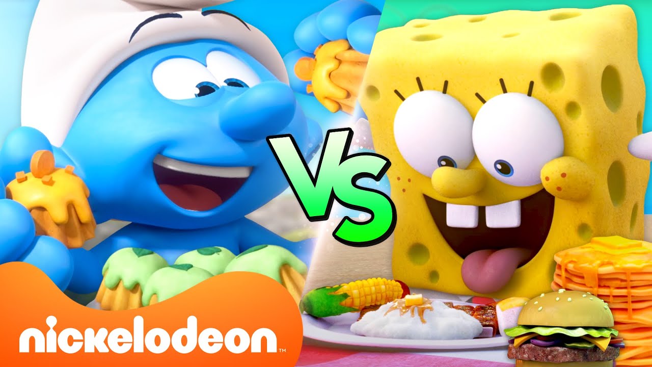 Siapa yang Membuat Makanan Lebih Lezat? 🔥 SpongeBob vs Smurfs ...