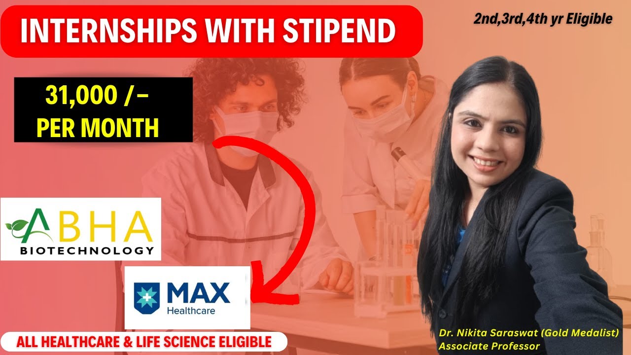 High-Stipend Internship for Healthcare & Pharma Students | ₹31K Monthly ...