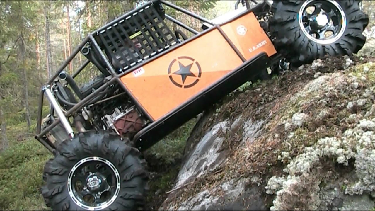 Maniac 4x4 buggy + zx-9r + black mamba 32,5" - YouTube