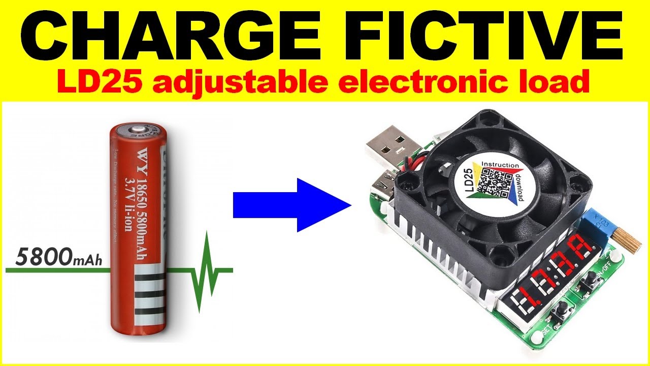 LD25 charge fictive TESTEUR ACCUS 18650 PILES BATTERIE lithium ion ...