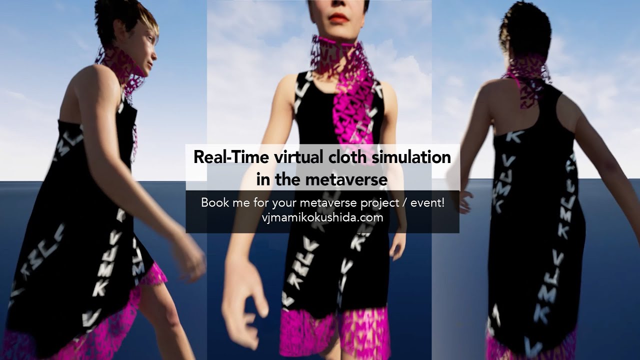 Virtual model wearing my virtual fashion brand in the metaverse : Real ...