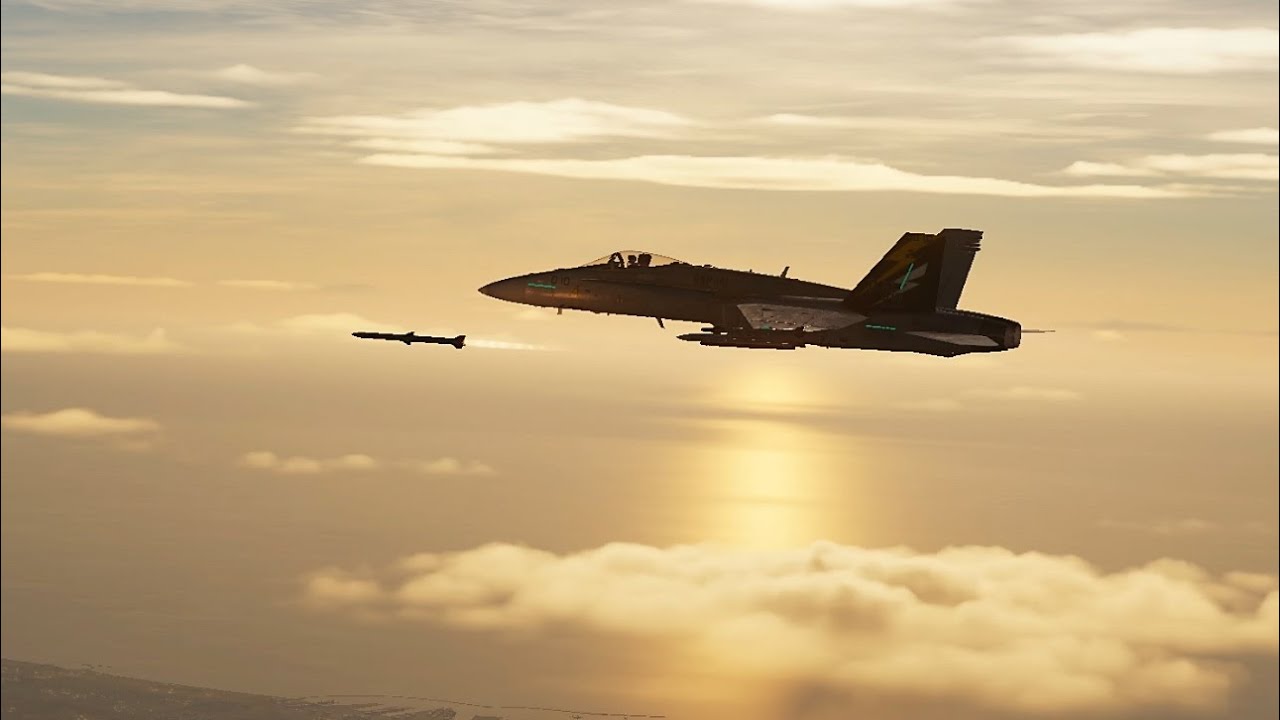 F18 vs EF Typhoon | BVR Engagement | I think Typhoon Mod doesn't ...