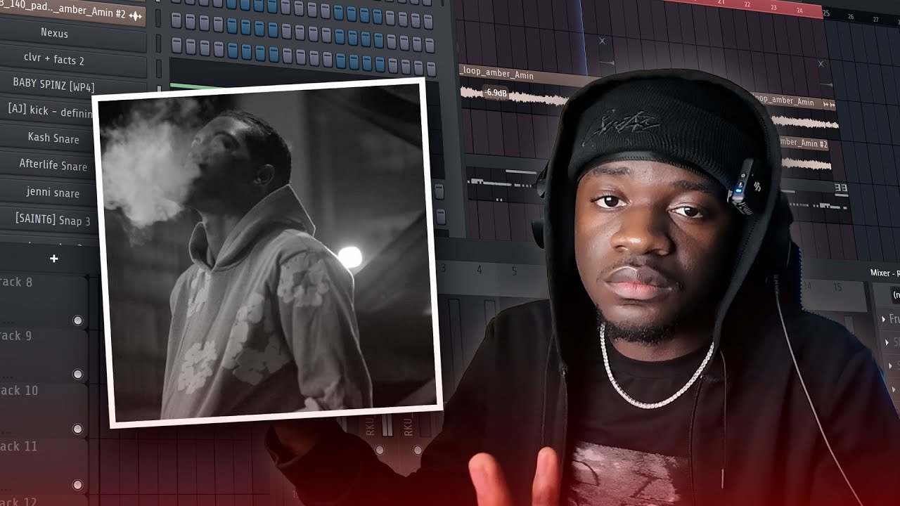 Making A Dark Hoodtrap Type Beat For Nemzzz! FL Studio 24! - YouTube
