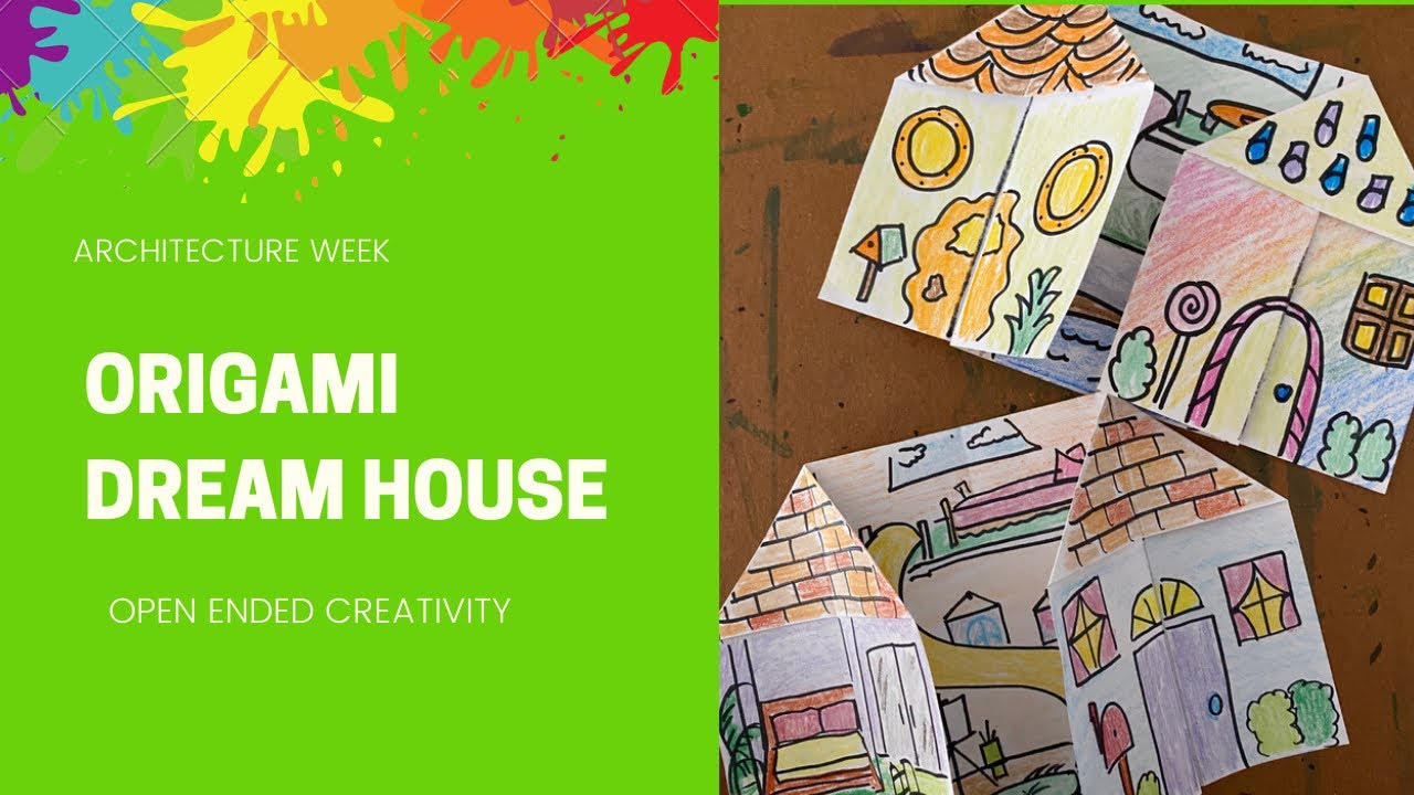 Origami Dream House | Architecture Week | Art Date With Miss Kate - YouTube