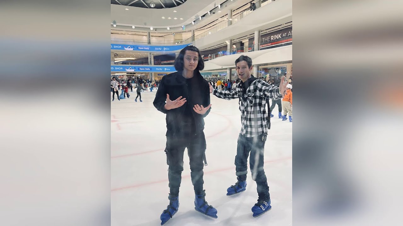 Adam & Christian Ice Skating American Dream Mall New Jersey 2022 - YouTube