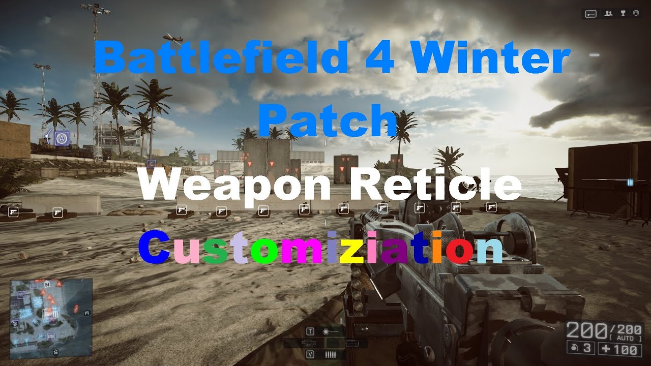 BF4 Winter Patch: Weapon Reticle Customization - YouTube