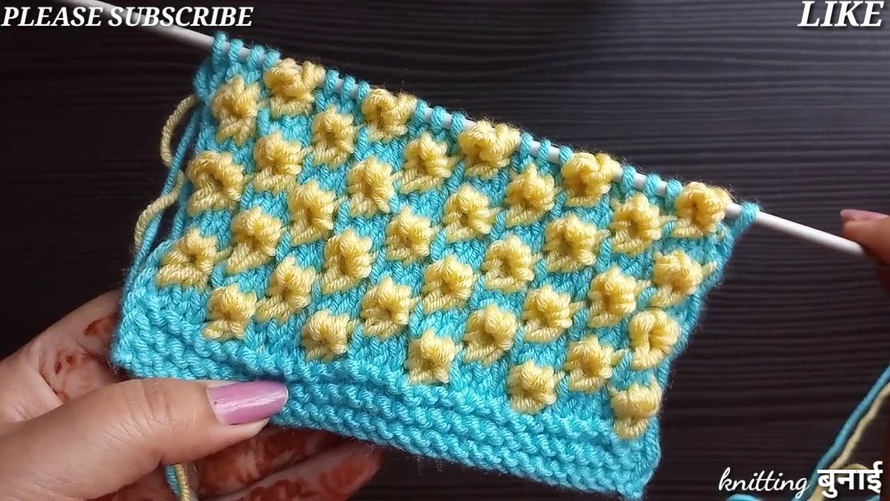 Two Colour Knitting Stitch Pattern For ladies sweater/Cardigan/koti ...