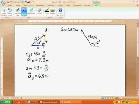 How to break a vector down to components - YouTube