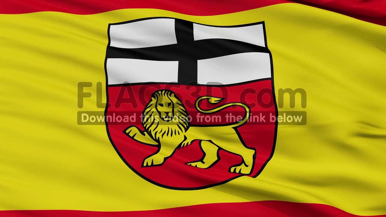 Closeup Bonn city flag, Germany - YouTube