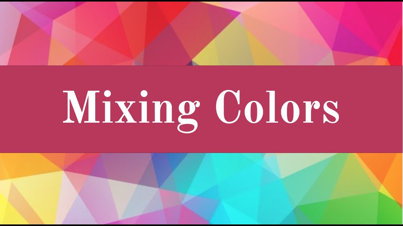 Mixing Colors with Crayons - YouTube